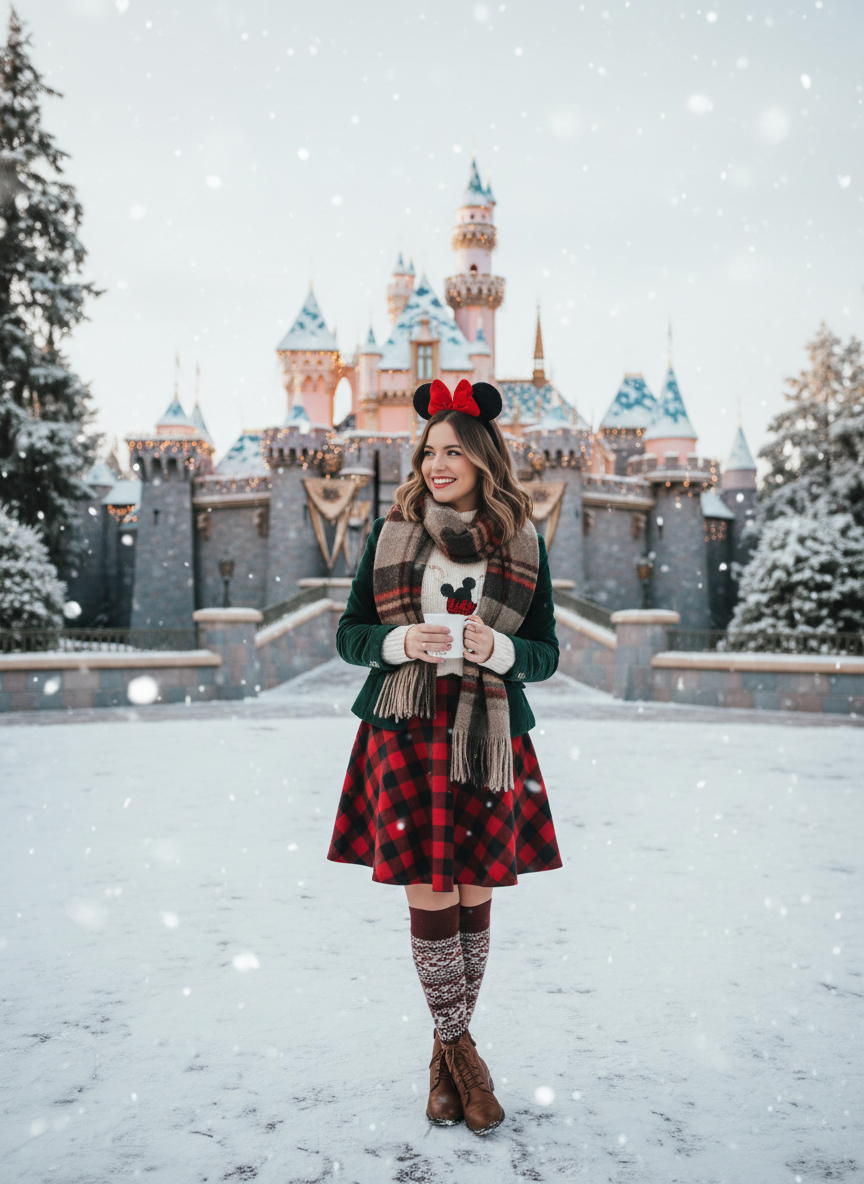 12 Disney Outfit Ideas for Women Winter Perfect for Disneyland Trip